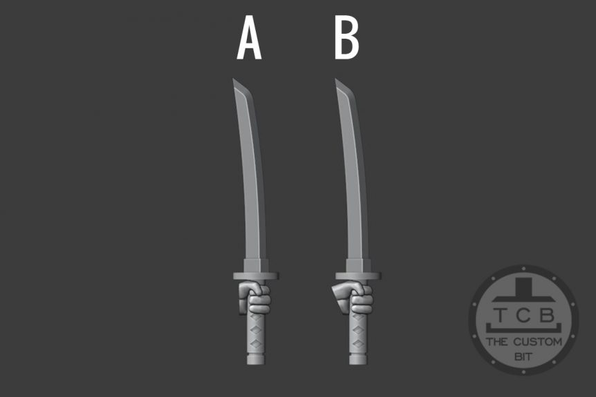 T'au - Good Allies Infantry Katana- Physical - Deadly Print Studio