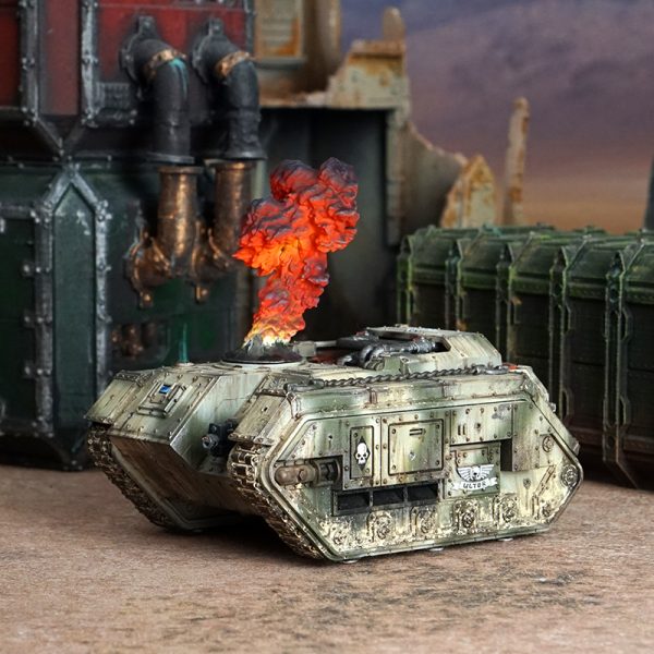 Astra Millitarum - Destroyed tank fire and smoke marker - Physical ...