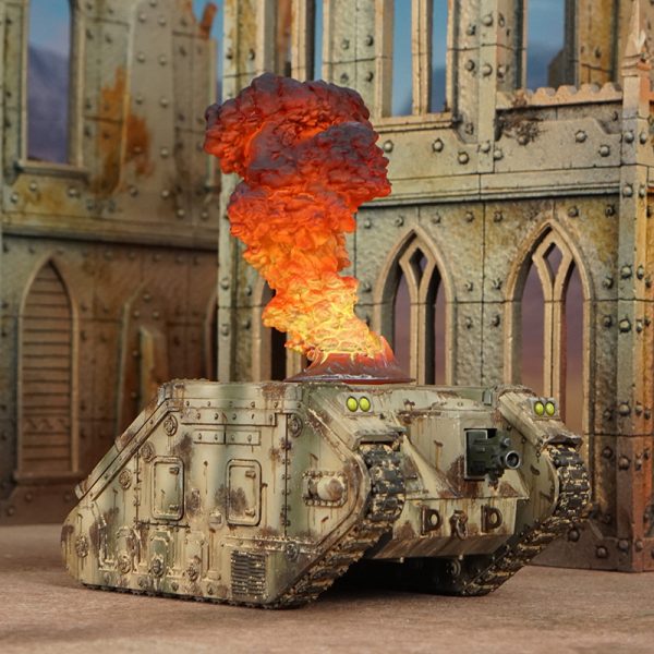 Astra Millitarum - Destroyed tank fire and smoke marker - Physical ...