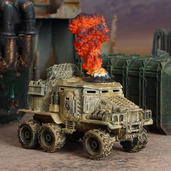 Astra Millitarum - Destroyed tank fire and smoke marker - Physical ...