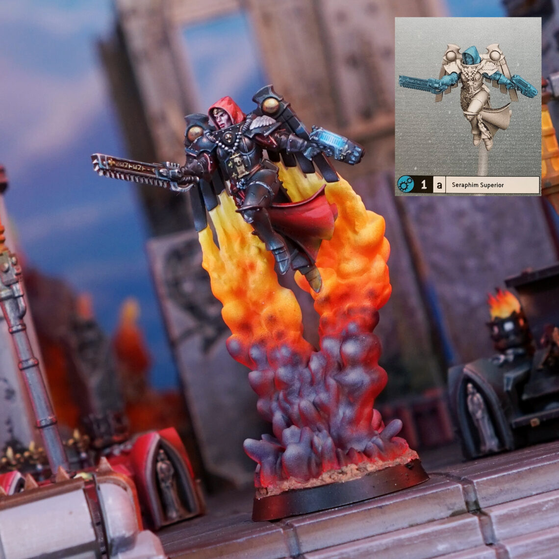 Battle Sisters - Seraphim - Smoke bases - Digital - Deadly Print Studio