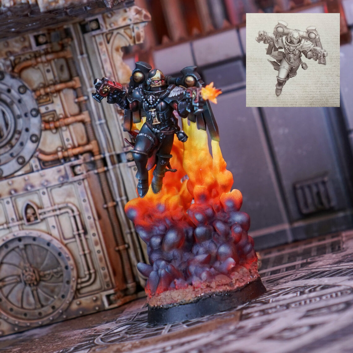 Battle Sisters - Seraphim - Smoke bases - Digital - Deadly Print Studio