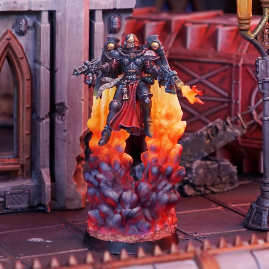 Battle Sisters - Seraphim - Smoke bases - Physical - Deadly Print Studio