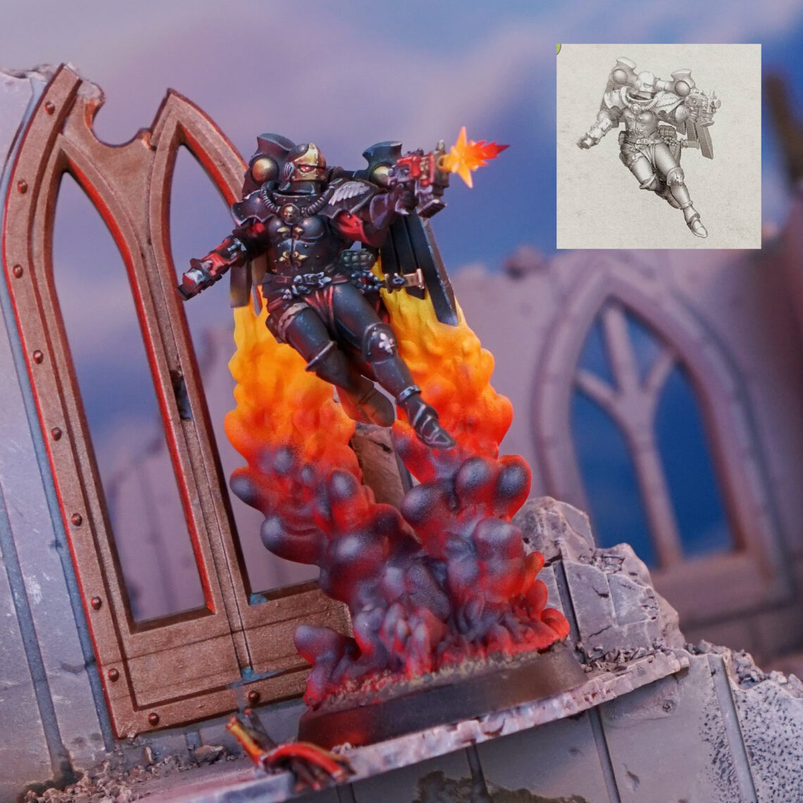 Battle Sisters - Seraphim - Smoke bases - Digital - Deadly Print Studio