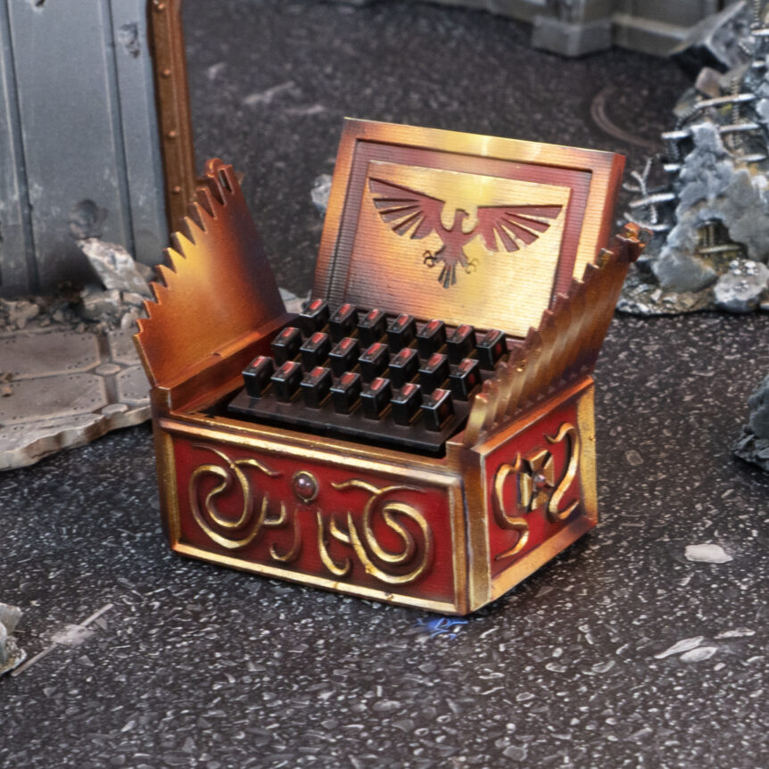 Adeptus Custodes - Weapon rack and bolter/ammo transport box - Physical ...