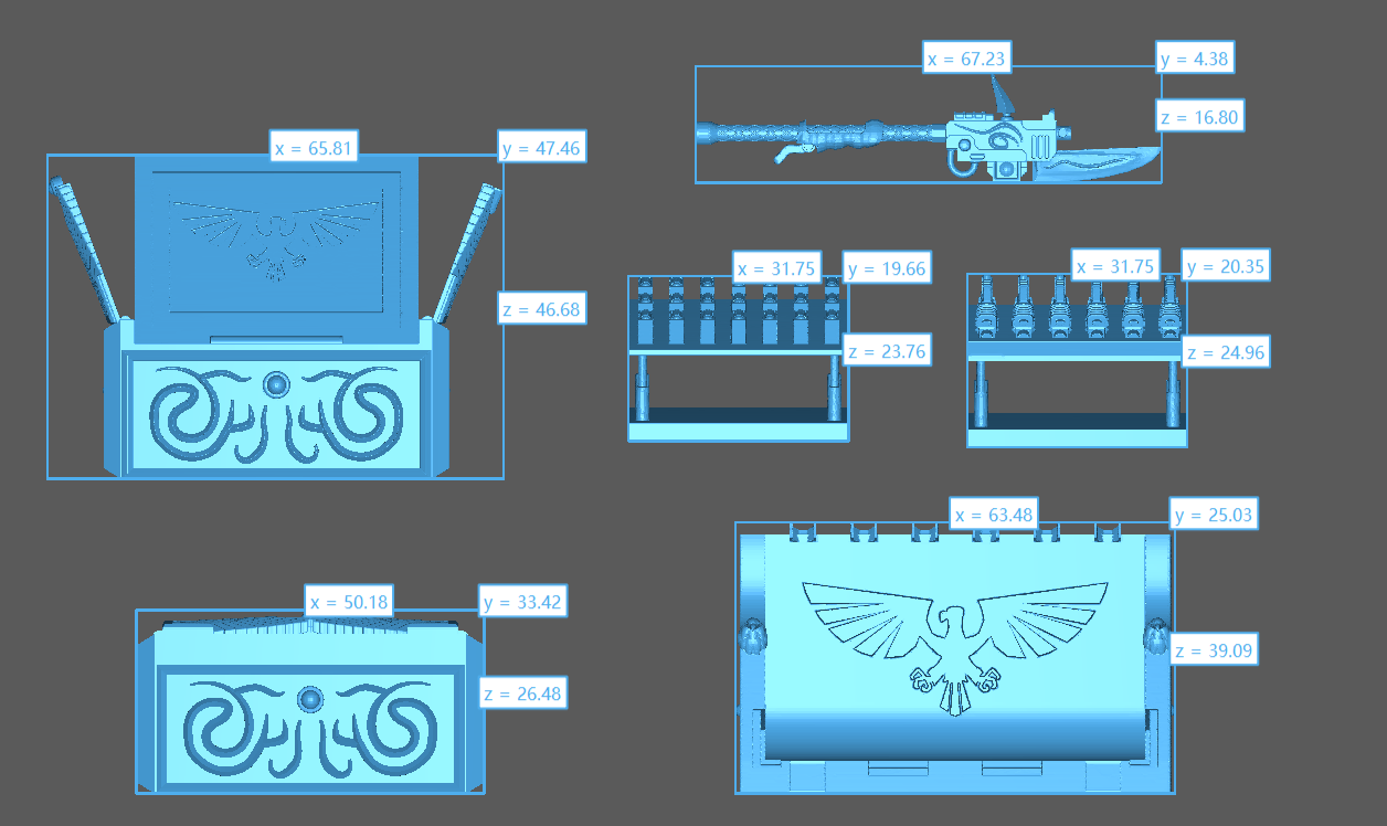 Adeptus Custodes - Weapon rack and bolter/ammo transport box - Physical ...