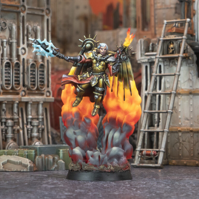 Battle Sisters - Canoness with Jump Pack - Smoke bases - Bundle ...