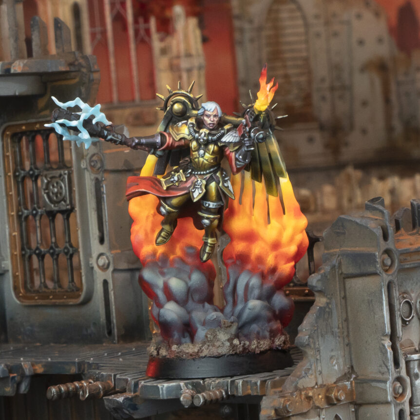 Battle Sisters - Canoness with Jump Pack - Smoke bases - Bundle ...