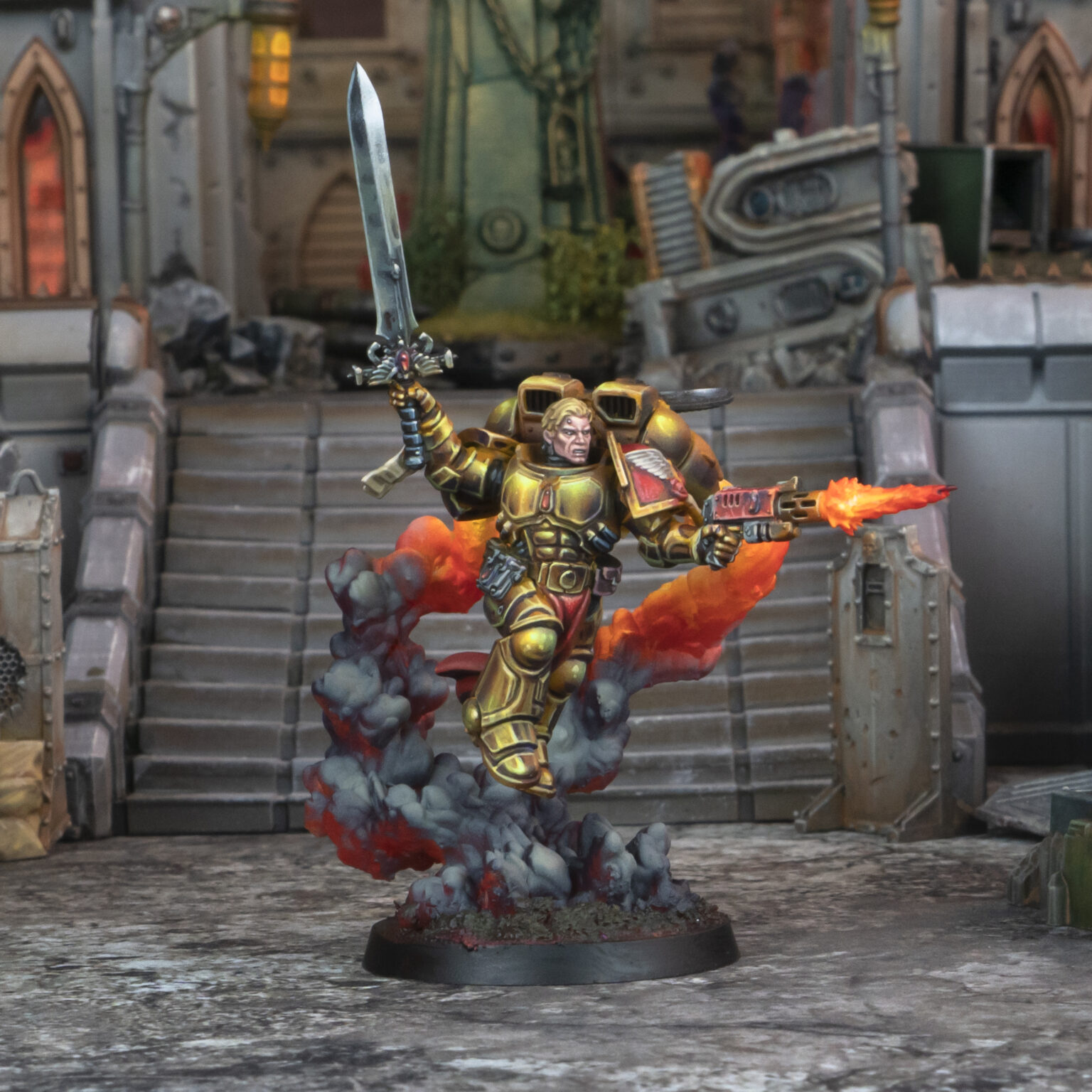 Marines - Sanguinary guard smoke backpack bases and muzzle flashes ...