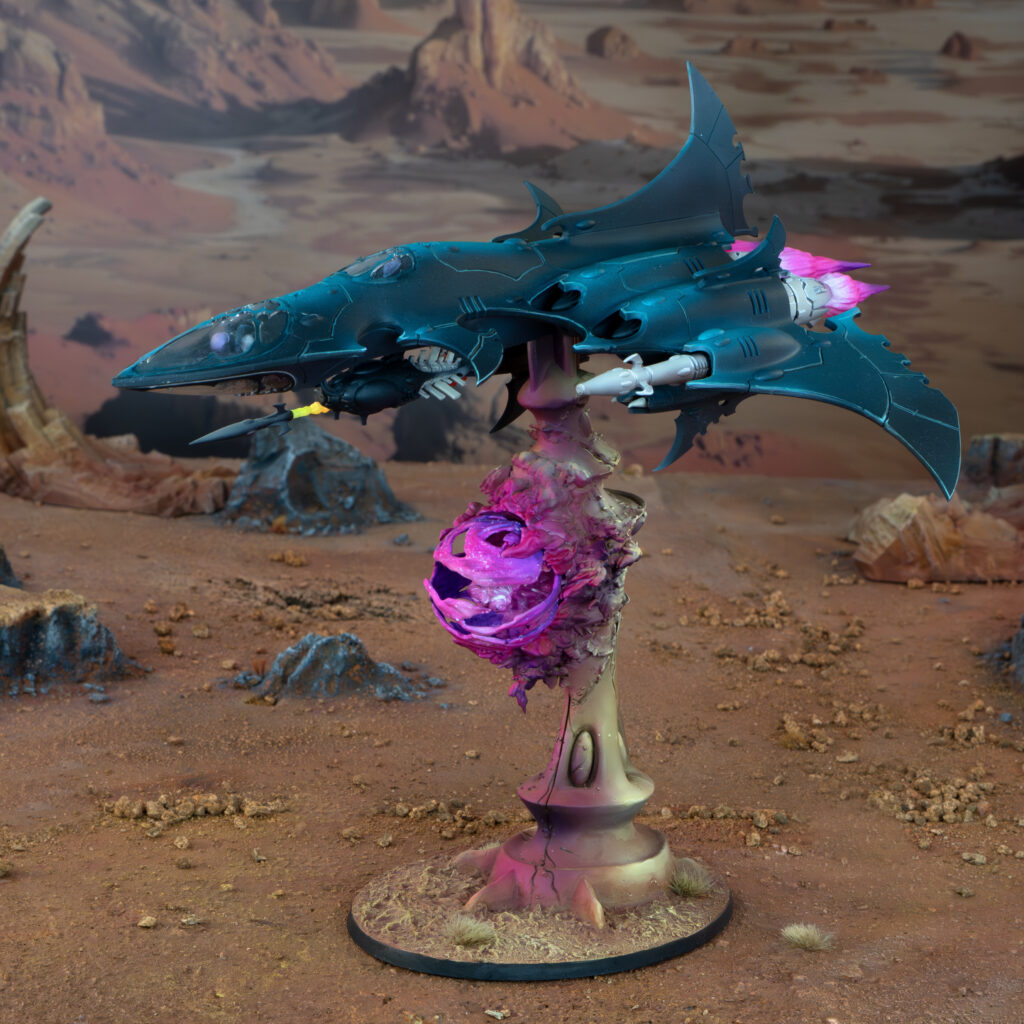 Aeldari - Flyer base Explosion/Implosion - Physical - Deadly Print Studio