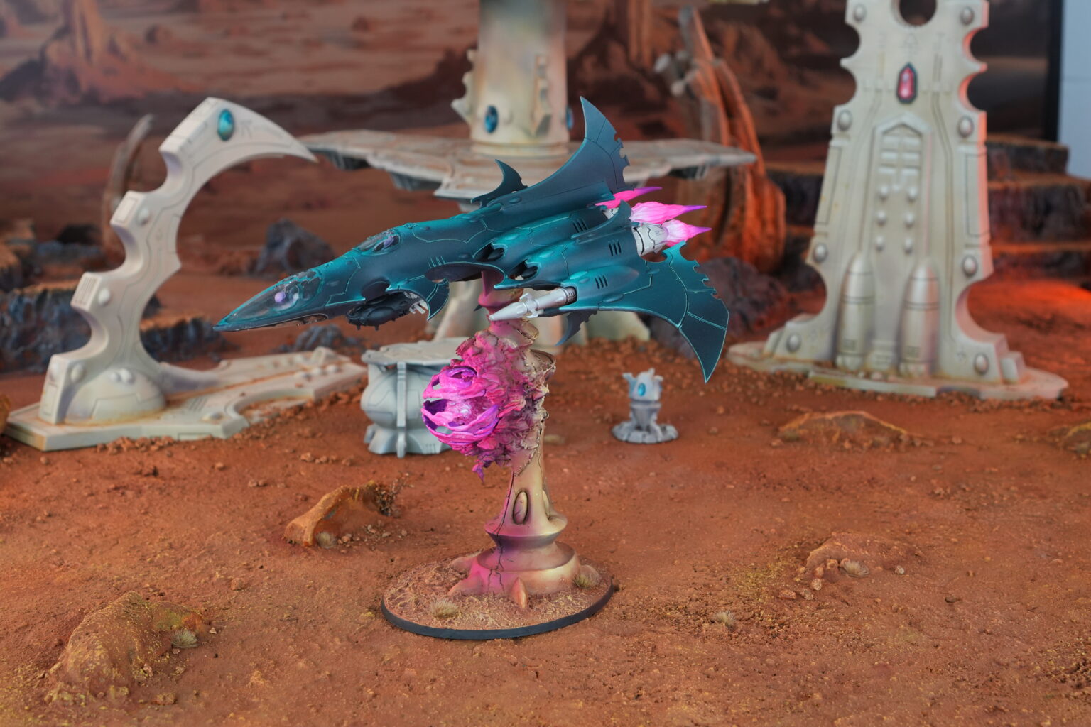 Aeldari - Flyer base Explosion/Implosion - Physical - Deadly Print Studio