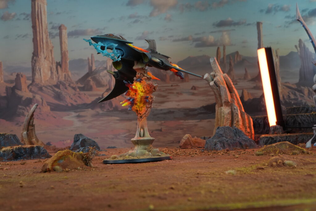 Aeldari - Flyer base Explosion/Implosion - Physical - Deadly Print Studio