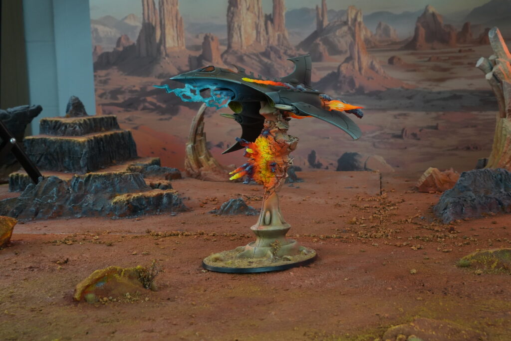 Aeldari - Flyer base Explosion/Implosion - Physical - Deadly Print Studio