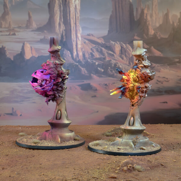 Aeldari - Flyer base Explosion/Implosion - Physical - Deadly Print Studio